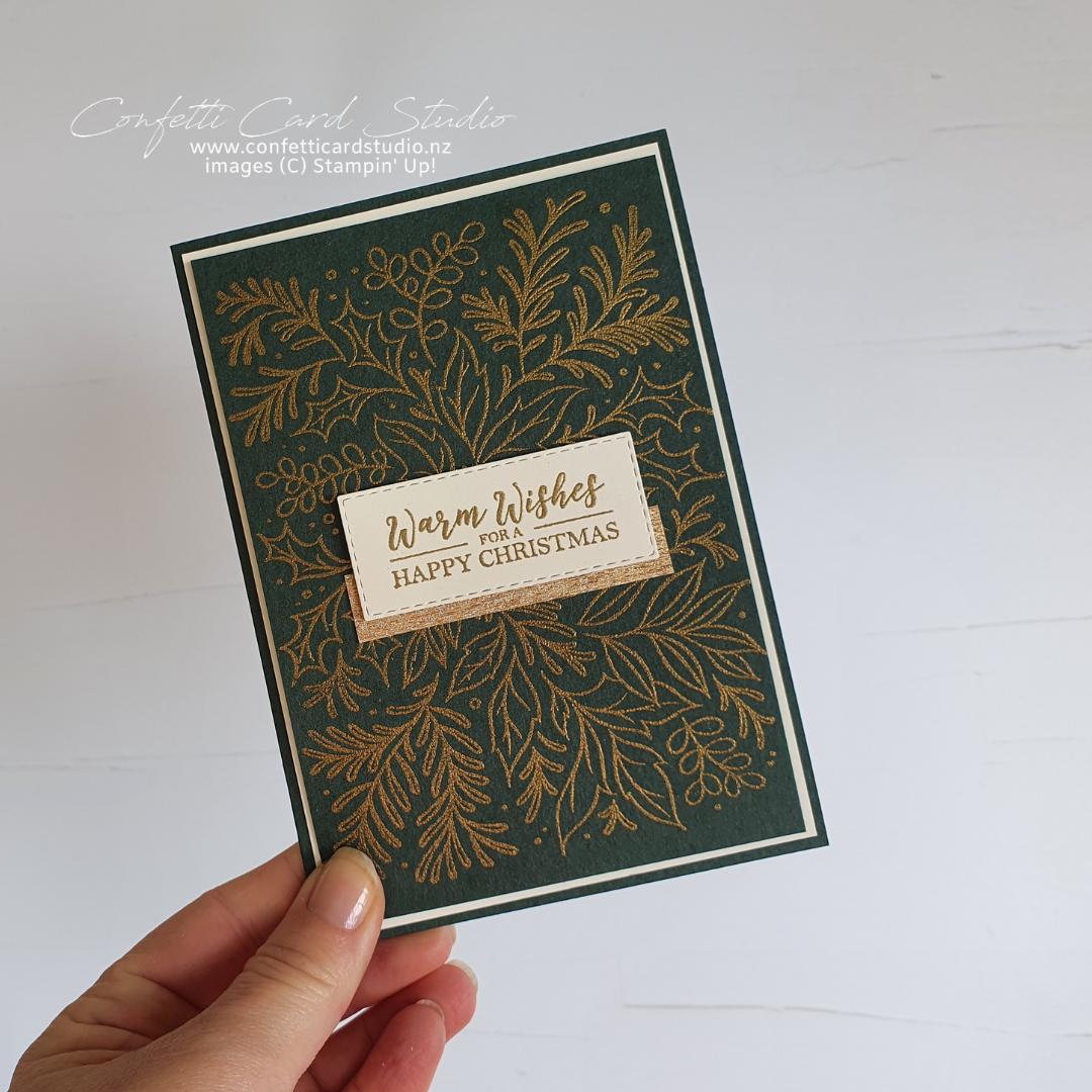 FESTIVE FOLIAGE EMBOSSED - Confetti Card Studio