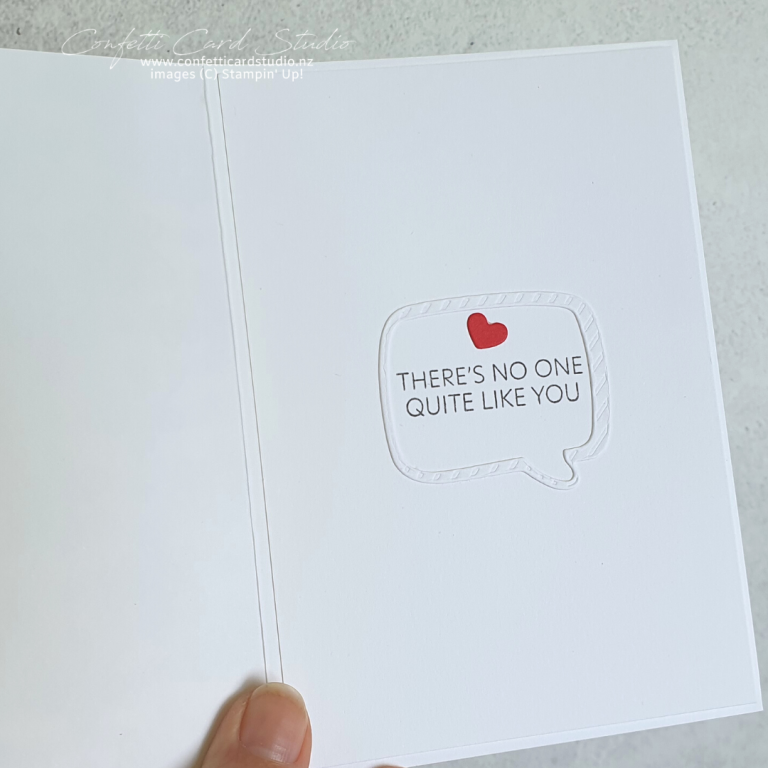 Conversation Bubbles Love Ya Card - Confetti Card Studio