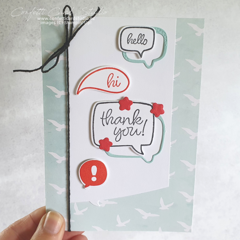 Conversation Bubbles Love Ya Card - Confetti Card Studio