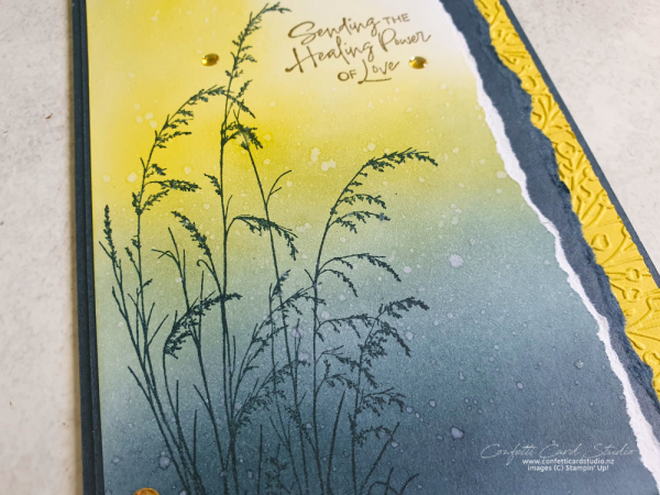 Prairie Grass Blended Background Card - Confetti Card Studio