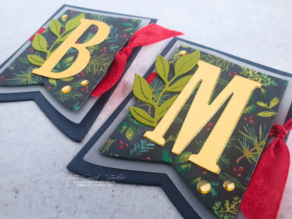 Personalised Christmas Table Tags - Confetti Card Studio